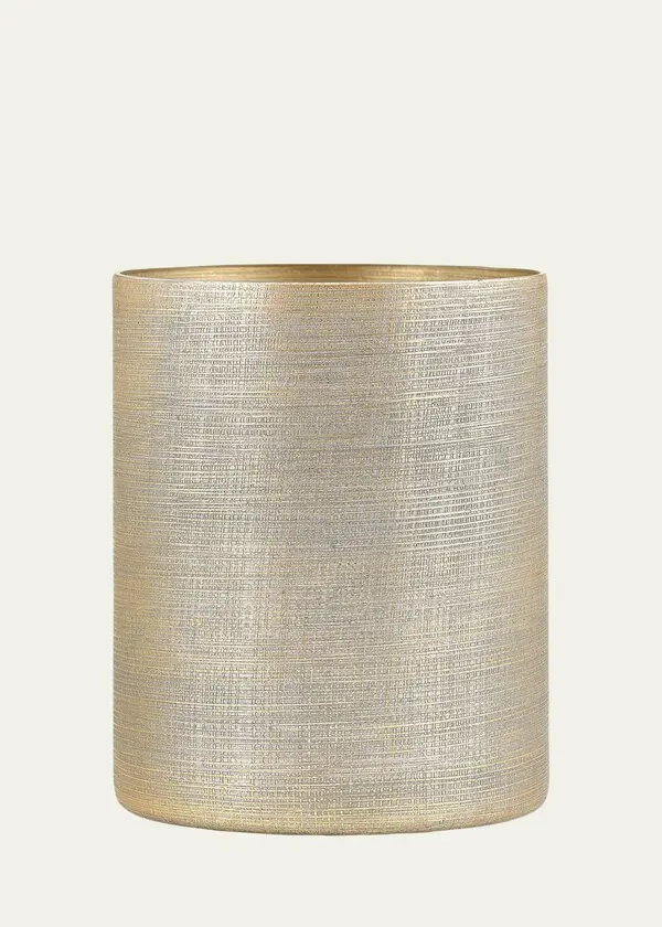 LABRAZEL Woven Metallic Wastebasket