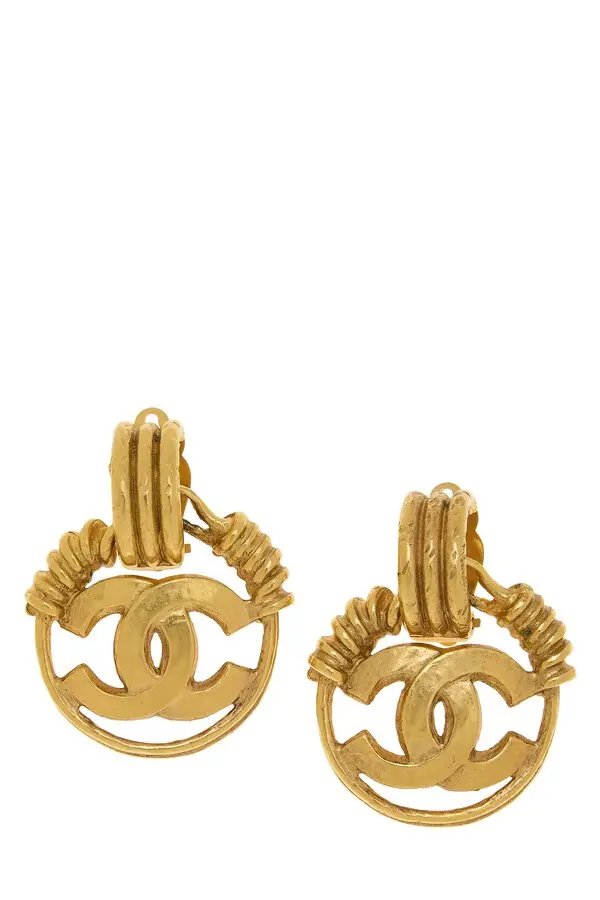 Chanel Cc' Spring 1994 Earrings - Gold