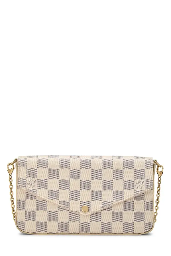 LOUIS VUITTON Damier Azur Felicie - Pink