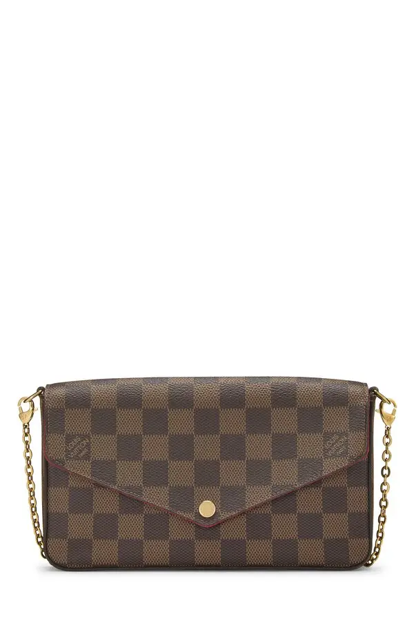 LOUIS VUITTON Damier Ebene Felicie - Brown