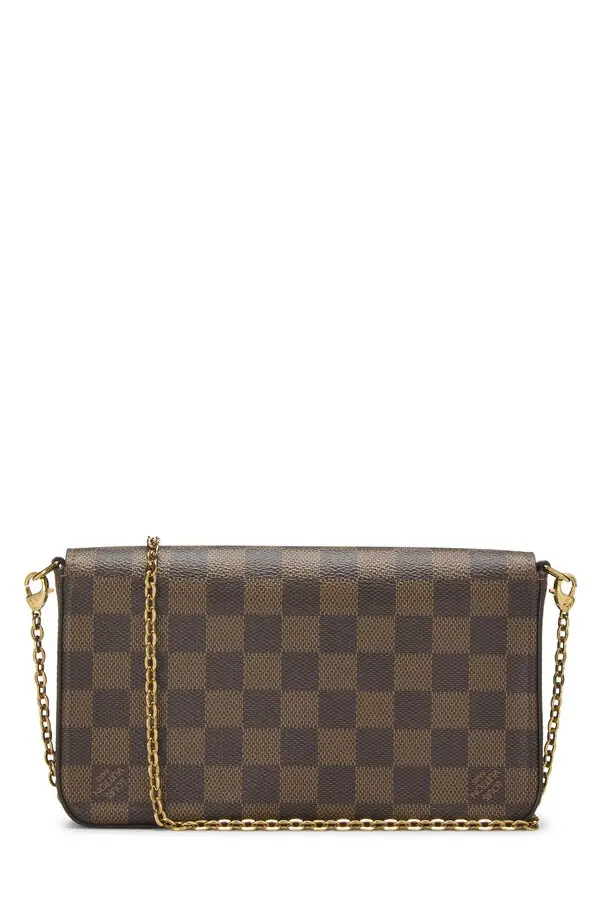LOUIS VUITTON Damier Ebene Felicie - Brown