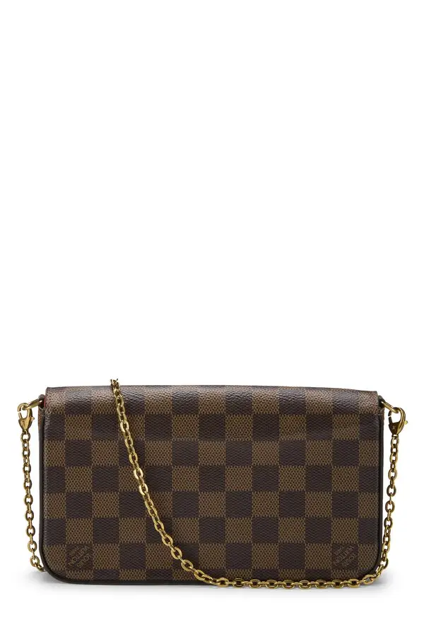 LOUIS VUITTON Damier Ebene Felicie - Brown