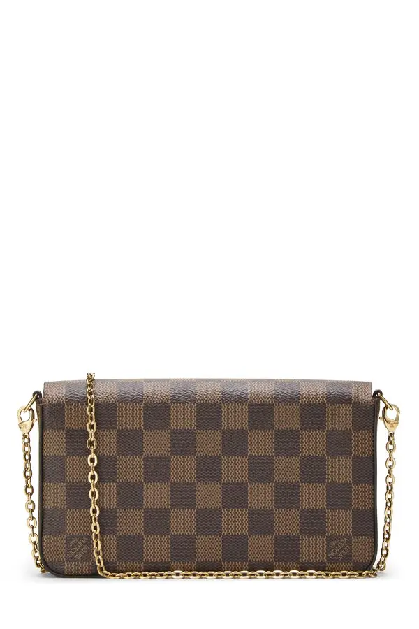 LOUIS VUITTON Damier Ebene Felicie - Brown