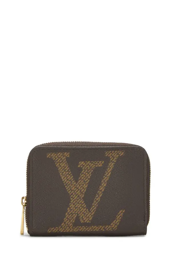 LOUIS VUITTON Monogram Giant Zippy Coin Purse - Brown