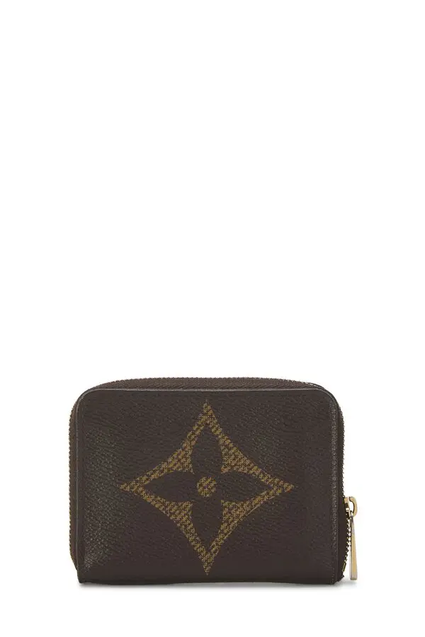 LOUIS VUITTON Monogram Giant Zippy Coin Purse - Brown