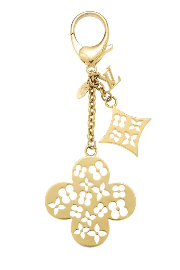 LOUIS VUITTON Monogram Ivy Bag Charm - Gold