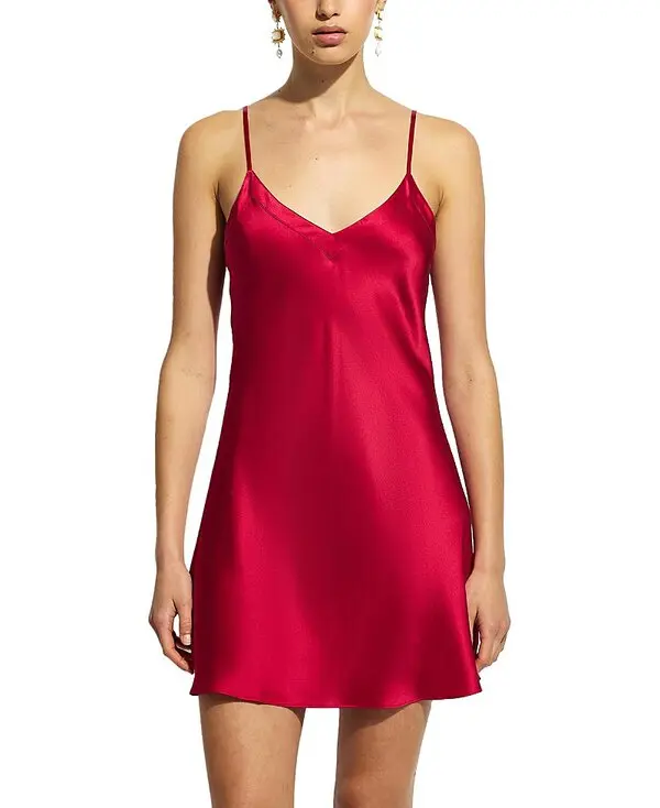 Ginia Silk Chemise - Ruby