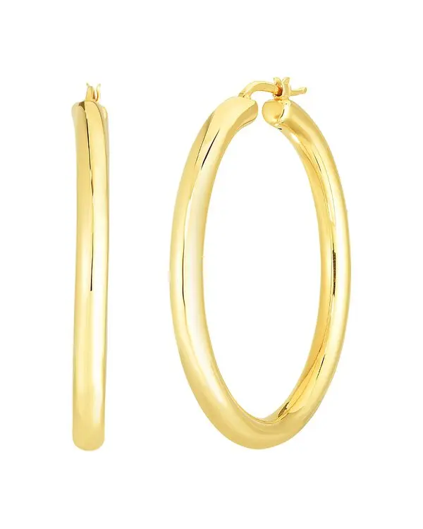 Roberto Coin Oro Classic Hoop Earrings - Gold