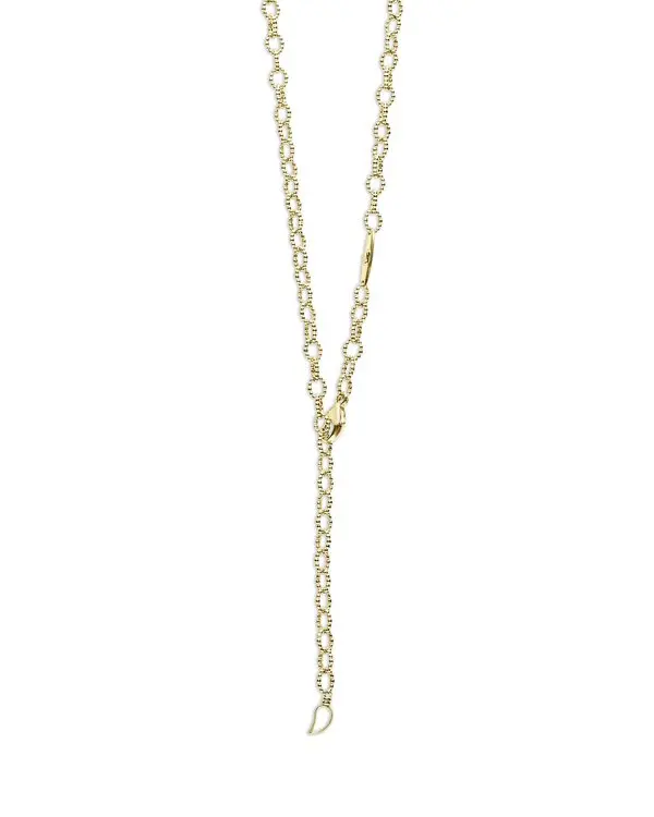 Lagos 18k Yellow Caviar Oval Link Necklace