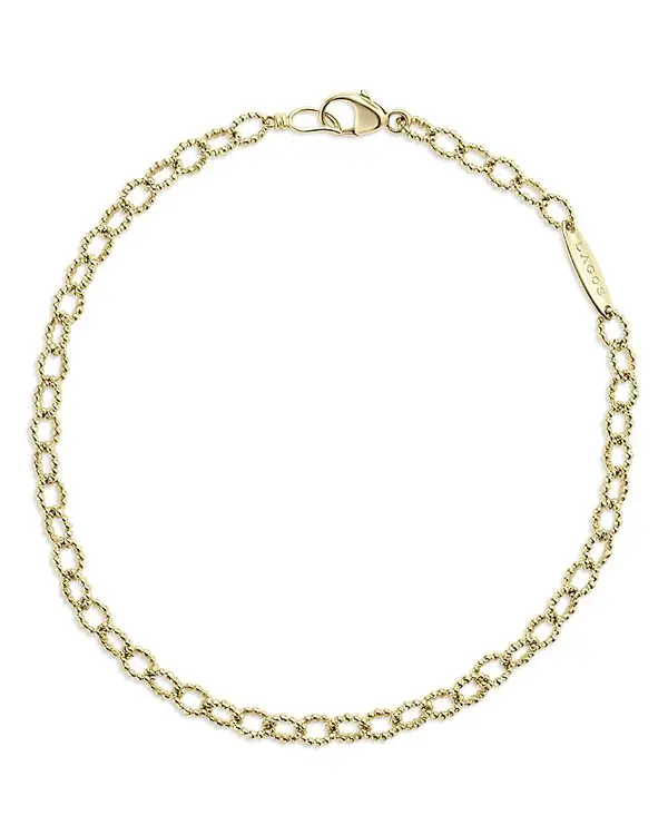Lagos 18k Yellow Signature Caviar Oval Link Bracelet - Gold