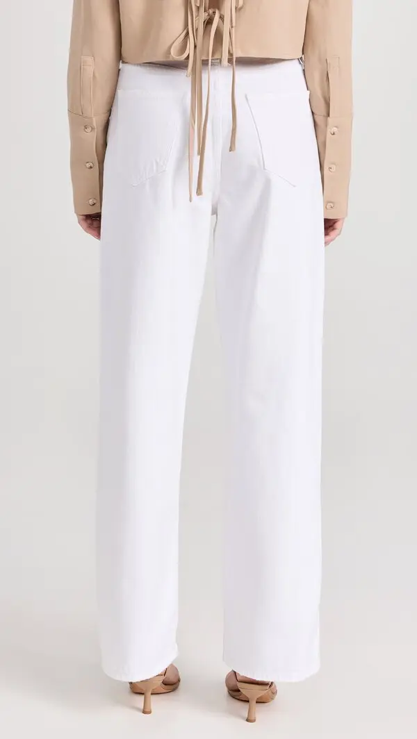 AGOLDE Low Slung Baggy Jeans - Milkshake