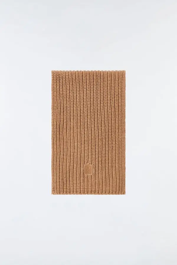 Mackage Nell Rectangular Merino Wool Scarf - Cognac