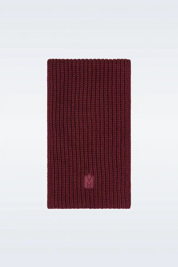 Mackage Nell Rectangular Merino Wool Scarf - Garnet
