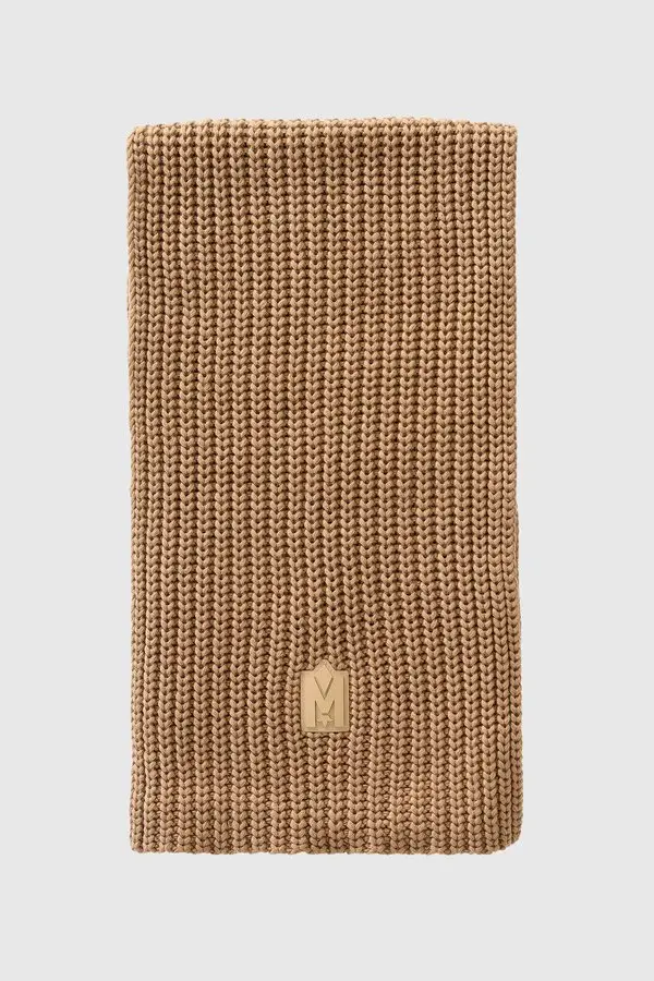 Mackage Nell Rectangular Merino Wool Scarf - Light Camel
