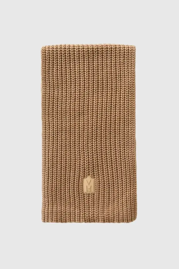 Mackage Nell Rectangular Merino Wool Scarf - Light Camel
