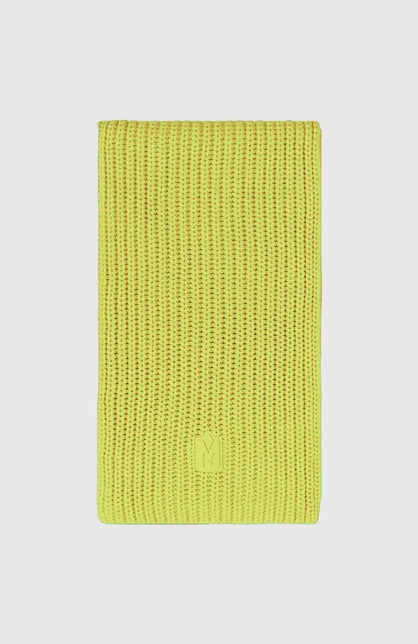 Mackage Nell Rectangular Merino Wool Scarf - Neon