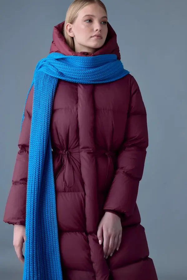 Mackage Nell Rectangular Merino Wool Scarf - Sapphire