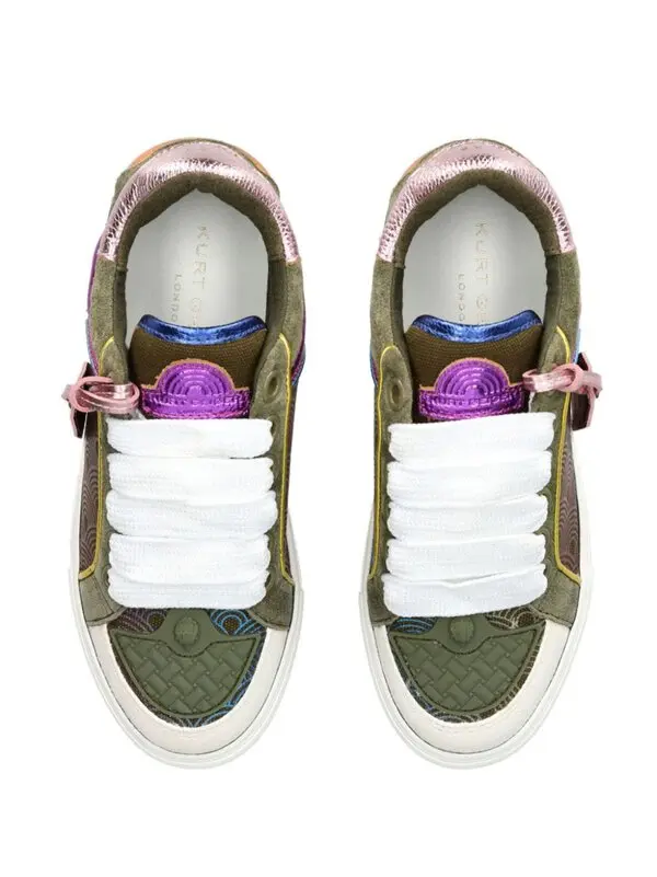 Kurt Geiger Southbank Panelled Sneakers - Green
