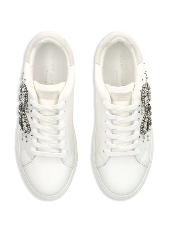 Kurt Geiger Laney Crystal Bow Sneakers