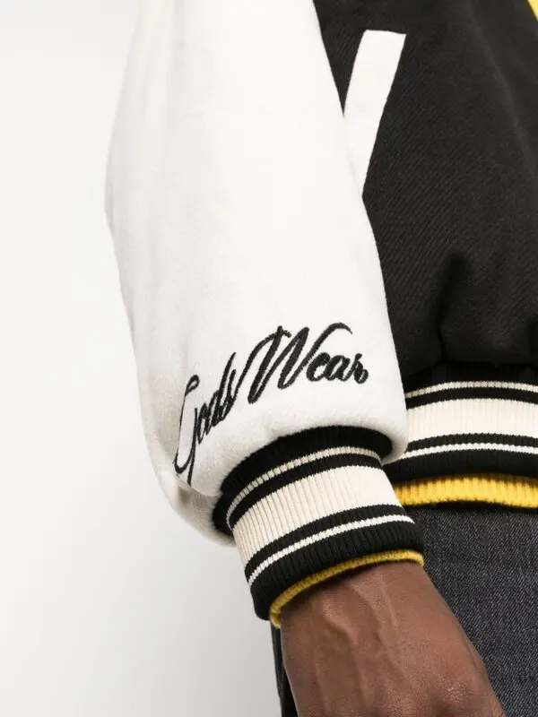 Gcds Two-tone Logo-patch Bomber Jacket