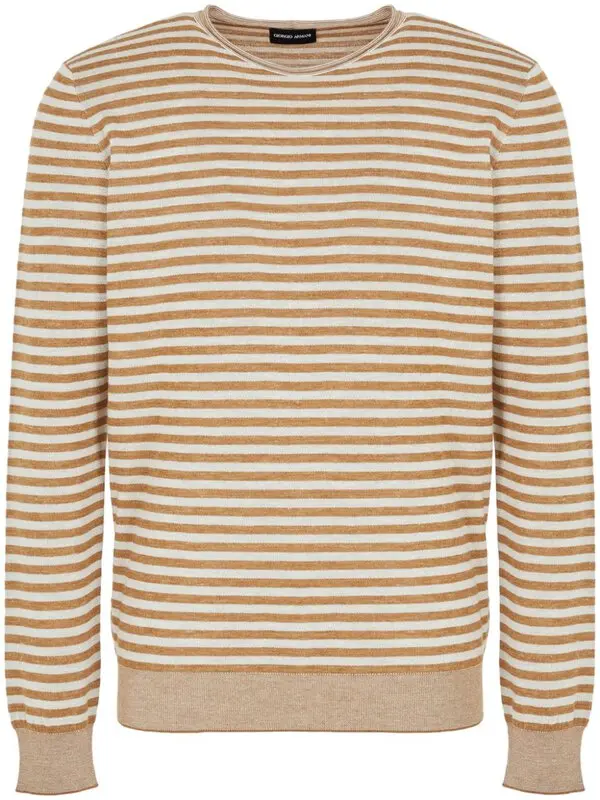 Giorgio Armani Striped Crew-neck Jumper