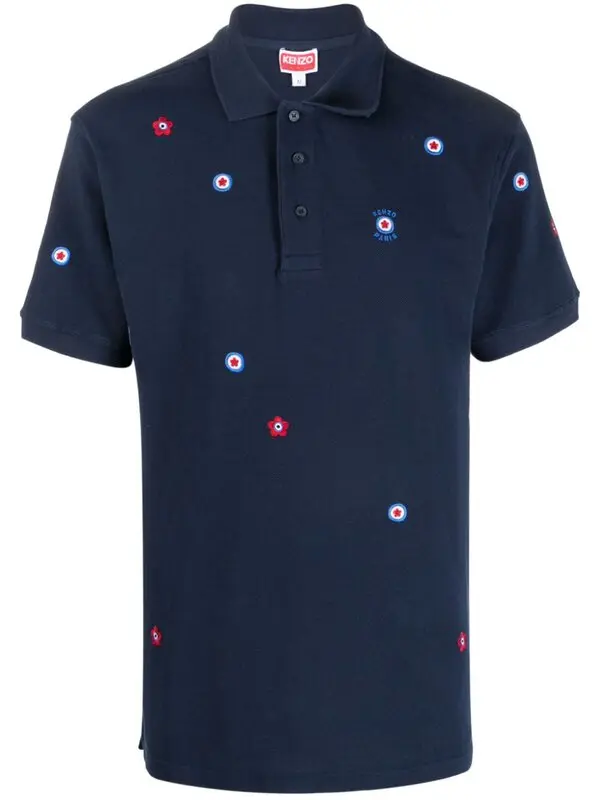 Kenzo Target Embroidered Cotton Shirt