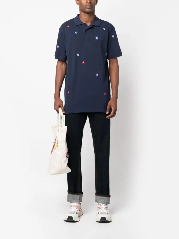 Kenzo Target Embroidered Cotton Shirt