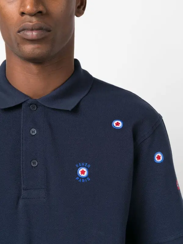 Kenzo Target Embroidered Cotton Shirt