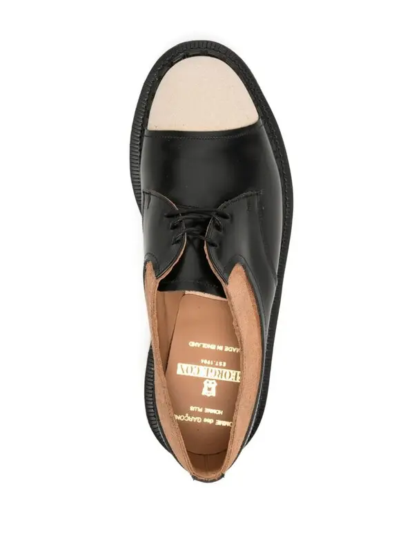Comme Des Garçons Colour-block Leather Oxford Shoes