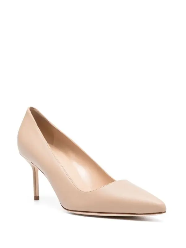 Manolo Blahnik Tora 70mm Leather Pumps