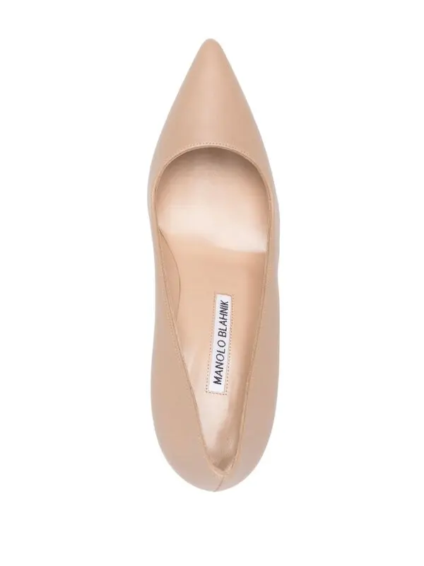 Manolo Blahnik Tora 70mm Leather Pumps