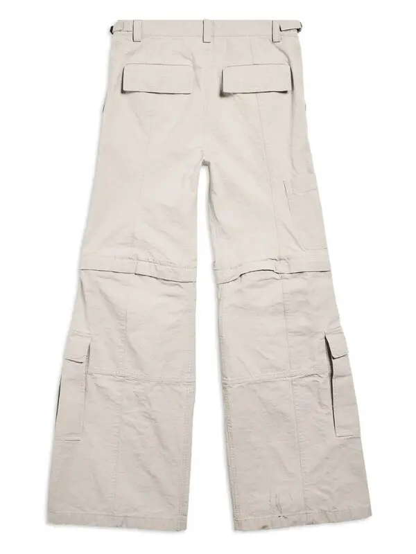Balenciaga Flared Cargo Trousers - Neutrals