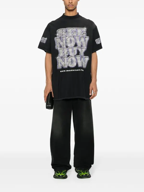 Balenciaga Baggy Wide-leg Jeans
