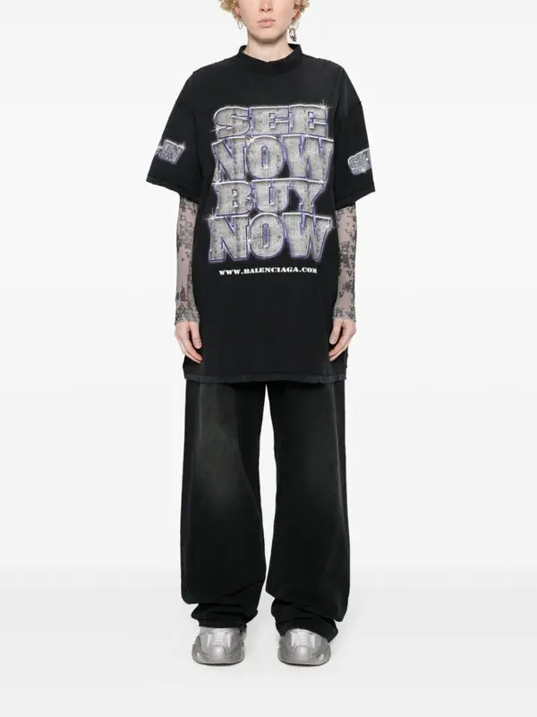 Balenciaga Baggy Wide-leg Jeans