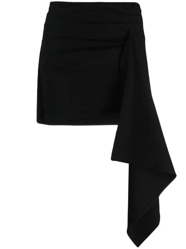 Gauge81 Rivera Asymmetric Draped Miniskirt