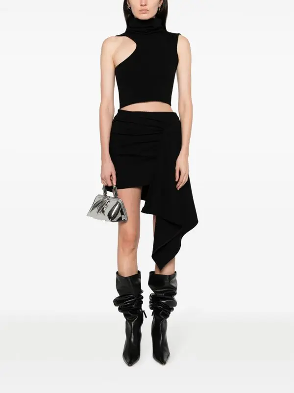 Gauge81 Rivera Asymmetric Draped Miniskirt