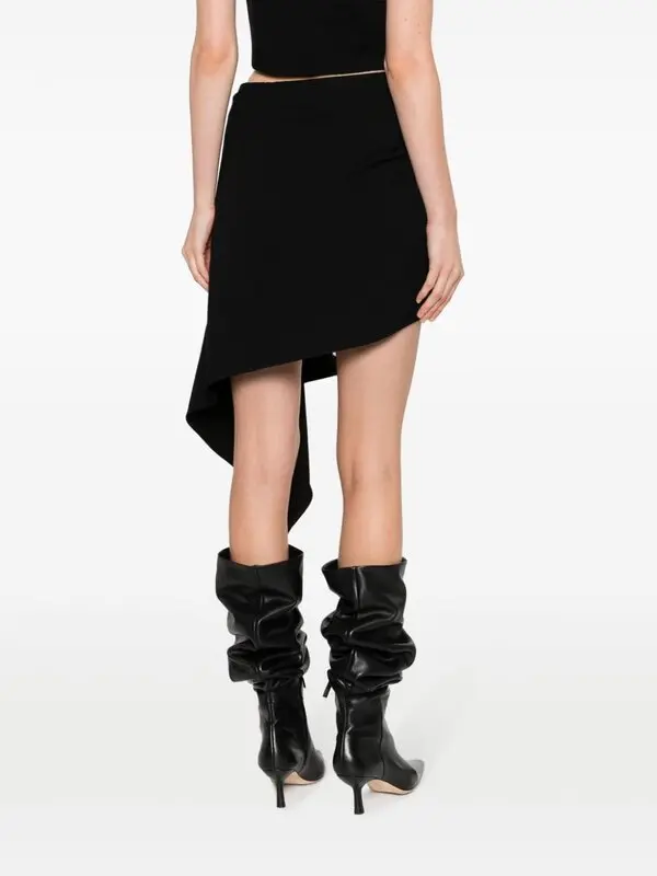 Gauge81 Rivera Asymmetric Draped Miniskirt