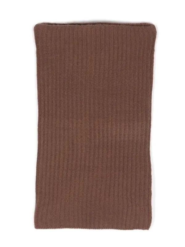 LISKA Ribbed-knit Cashmere Scarf