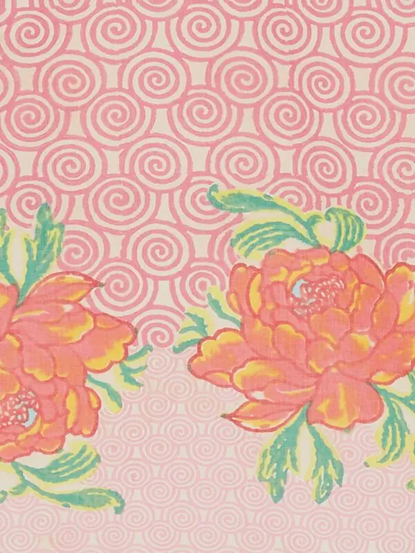 LISA CORTI Camelia Magenta Beach Towel - Pink