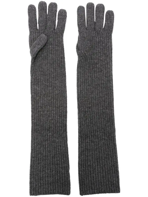 Loulou De Saison Loulou Studio Milo Cashmere Gloves - Grey