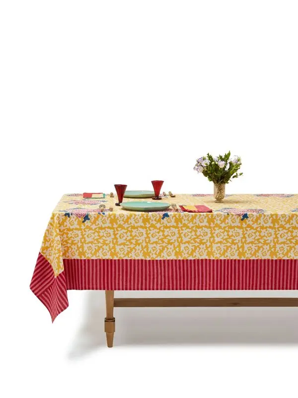 LISA CORTI Arabesque Corolla Rectangular Tablecloth
