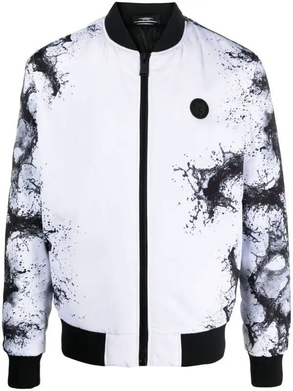 PLEIN SPORT Splash Extreme Bomber Jacket - White