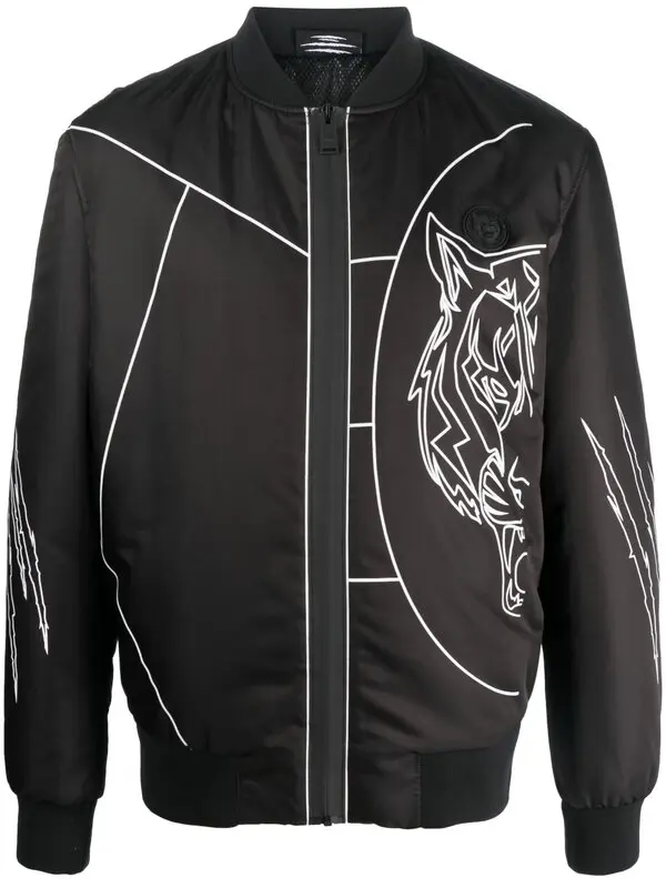 PLEIN SPORT Tiger Court Edition Bomber Jacket
