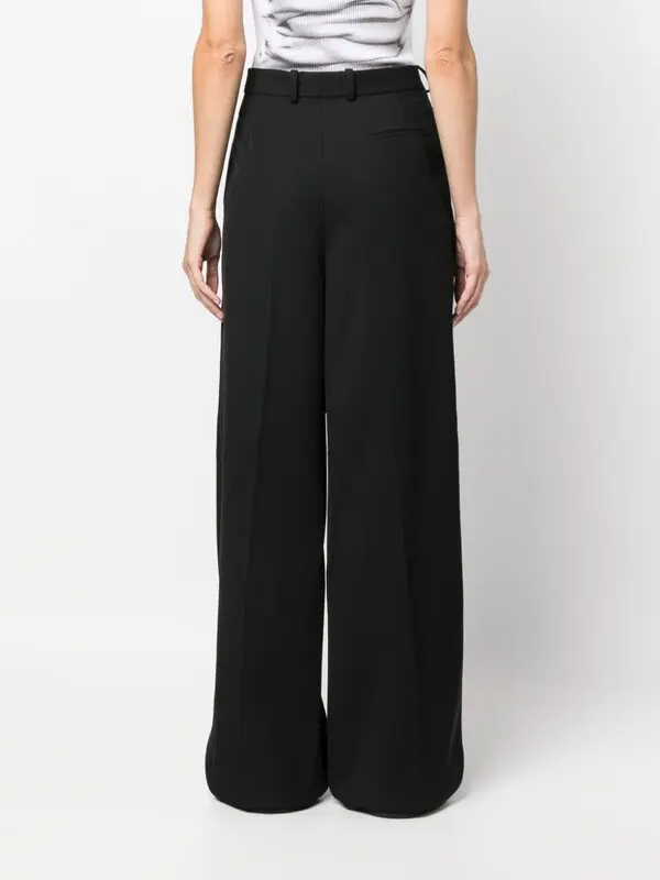 BOTTER Pleated Wide-leg Trousers - Black