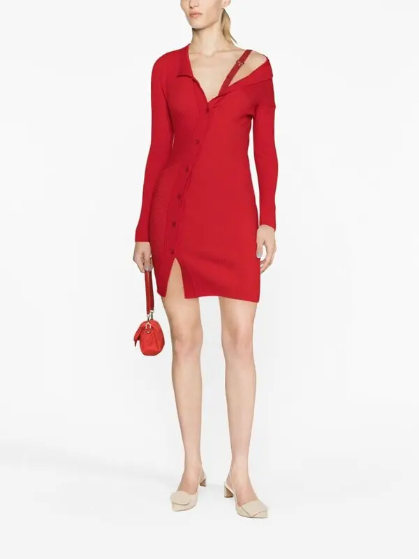 Jacquemus La Robe Maille Colin Minidress - Red