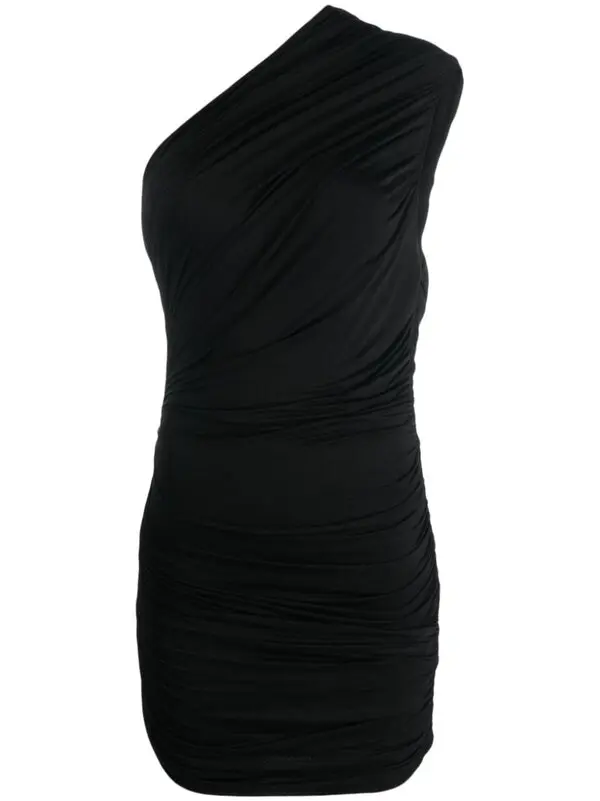 Gauge81 Ira One-shoulder Draped Midi Dress