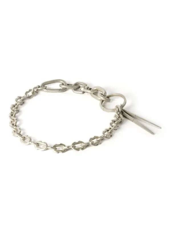 PARTS OF FOUR Totem Cable-chain Link Necklace - Silver