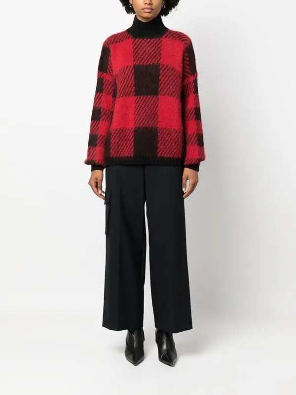 Woolrich Checked-intarsia Knitted Jumper