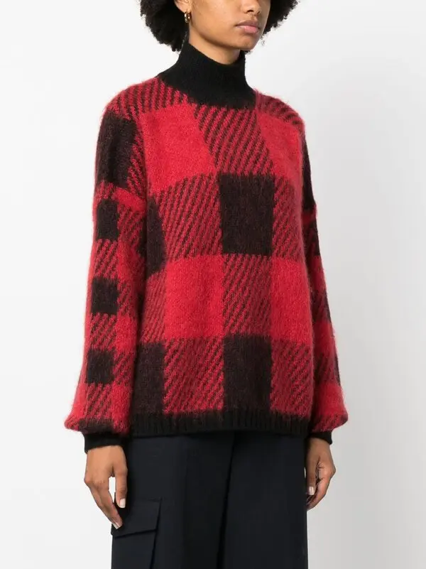 Woolrich Checked-intarsia Knitted Jumper