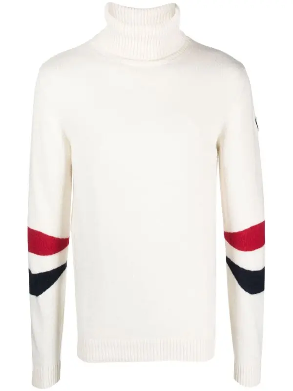 Rossignol Signature Roll-neck Sweater - White